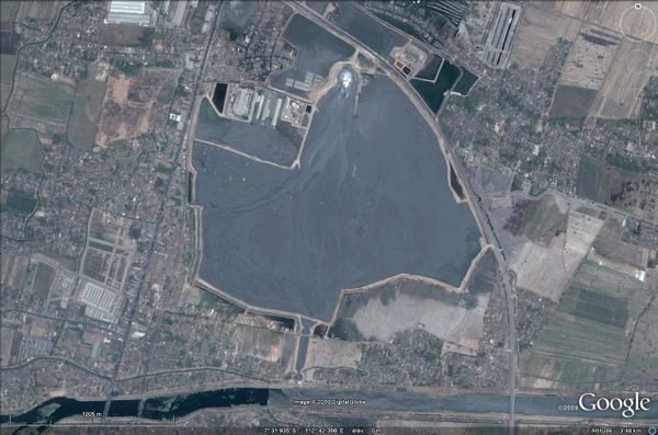 Le volcan de boue Lusi à Sidoarjo, Est-Java, Indonésie - Paesaggio, paysages