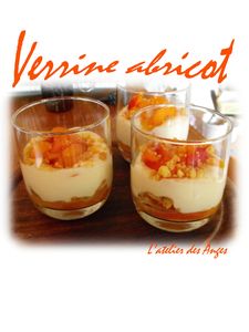 Verrine abricot - L'atelier des Anges
