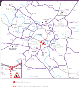 1 an de travaux sur l'A6 entre Paris et Orly ! - Taxi Moto : Le Blog
