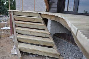 Une terrasse sur pilotis - Le blog de soso/ Construction maison bois
