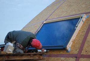 Deuxième étape d'étanchéisation du dome... - Domespace: Notre maison ...