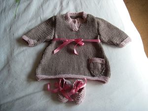 Robe Naissance en Phil Ecolo Réf MC/9 - Les Tricots de Titine