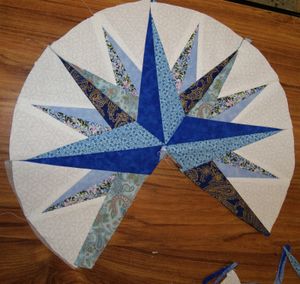 LE COMPAS DU MARINIER - Les Quilts de Cocagne