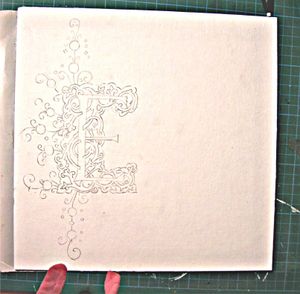 Réalisation d'une lettrine "vigne blanche" pas à pas. - Plume et lumière