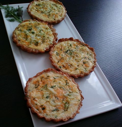 QUICHES DE POISSON ET FINES HERBES - Sunshine Cooking