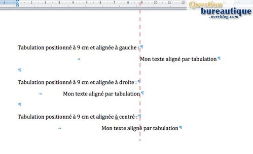 Tabulations sous word - Cours faciles sur les principales fonctions de ...