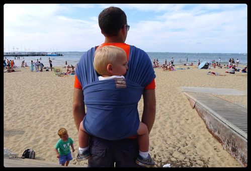 Une écharpe même en été - Echarpe de portage Tricot Slen de Babylonia ...