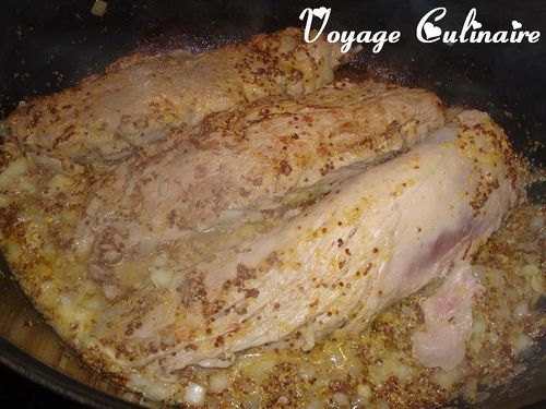 Filet mignon à la moutarde à l'ancienne et son duo de purée - Voyage ...