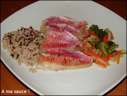 Filets de rouget et sa julienne de légumes (au Cook’in®) - A ma sauce...