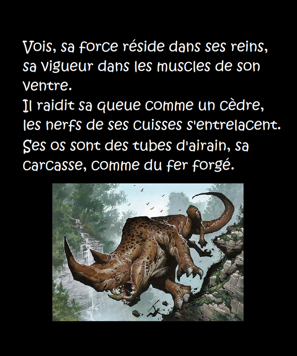 Béhémoth - Job 40:15-24 - Contes de Wolfram