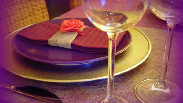 table mauve et rose !!! - art de la table & art floral