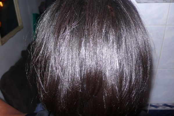 Résultat de mon défrisage - black hair growth challenge