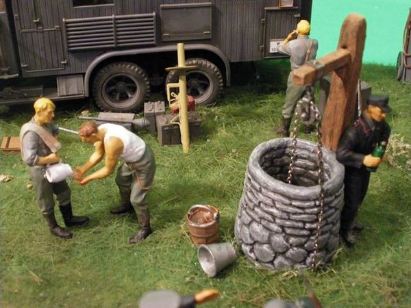 Diorama n°21 Un moment de répis sur le front de l'est 1/35 - moadib-diorama