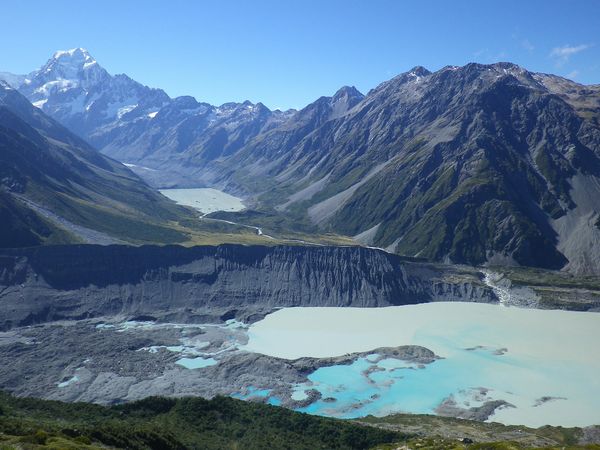 De la côte est jusqu'au Mont Cook 3 : Aoraki Mont Cook - Latitude 45
