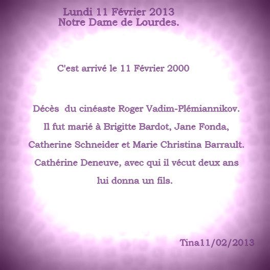 C'est arrivé un 11 Février C'est arrivé un 11 Février