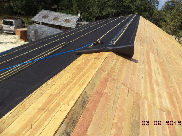 Toiture pose volige - anasov